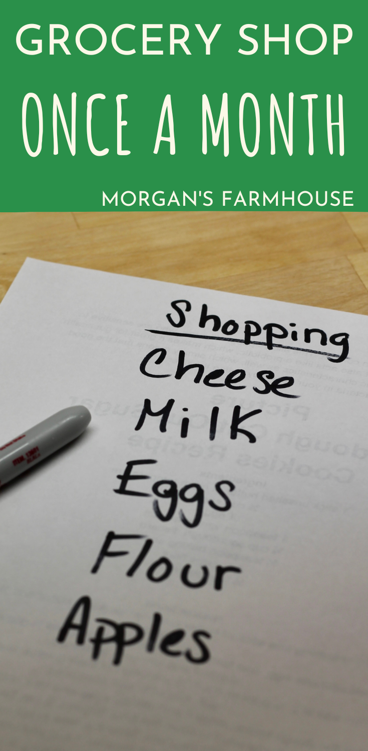 Grocery Shop Once a Month - Morgan's Farmhouse